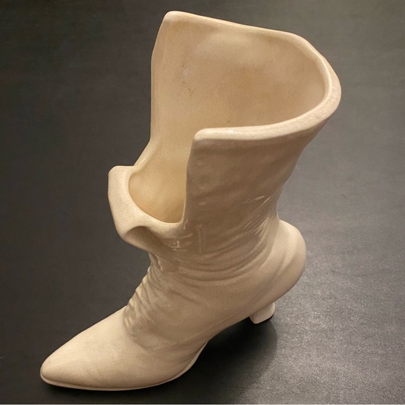 Accents | Vintage Ceramic Boot Plantervase | Poshmark